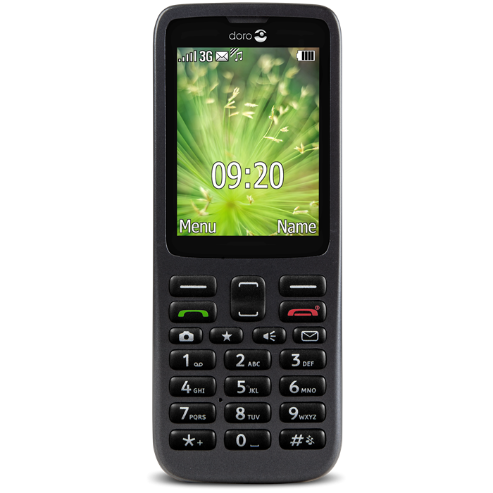 Doro 5517 brugervenlig billig mobiltelefon 3G farve GRAFIT - Mobil ...